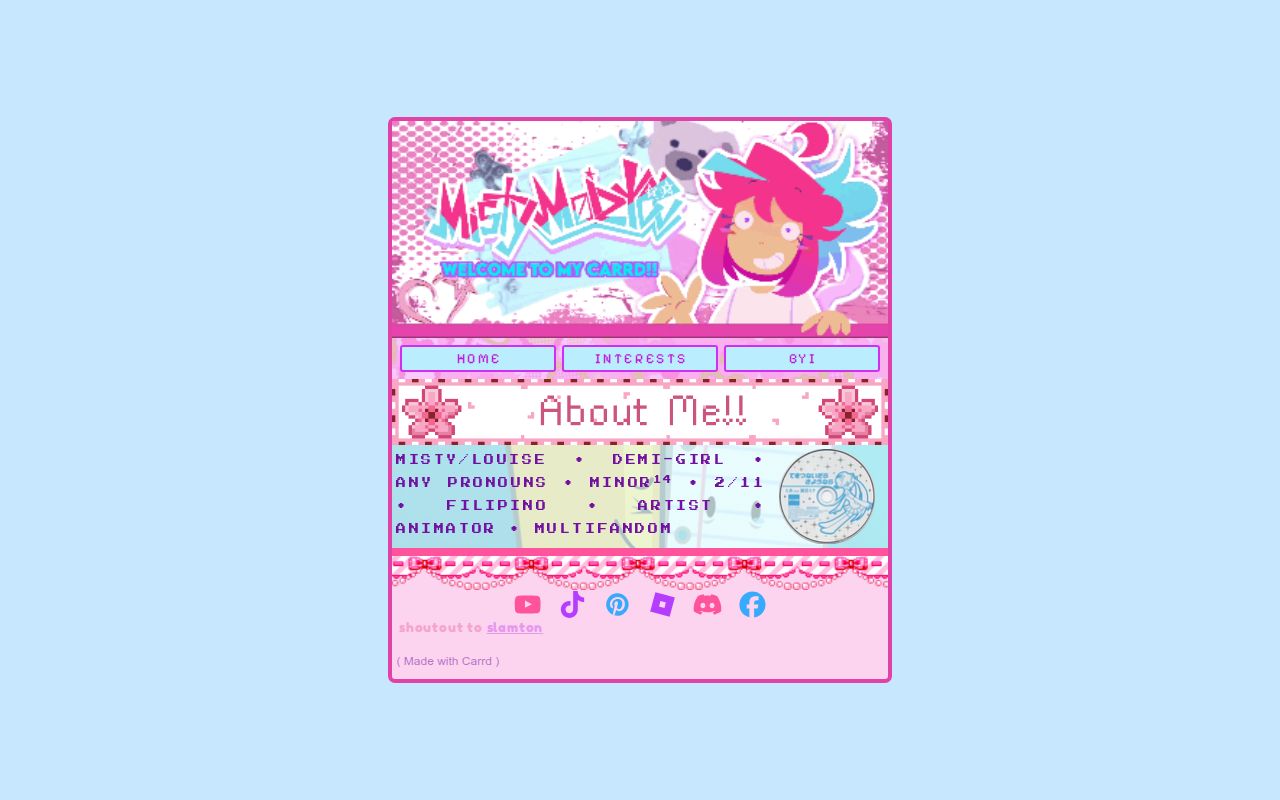 MistyMoiztee Carrd [ OFFICIAL ]